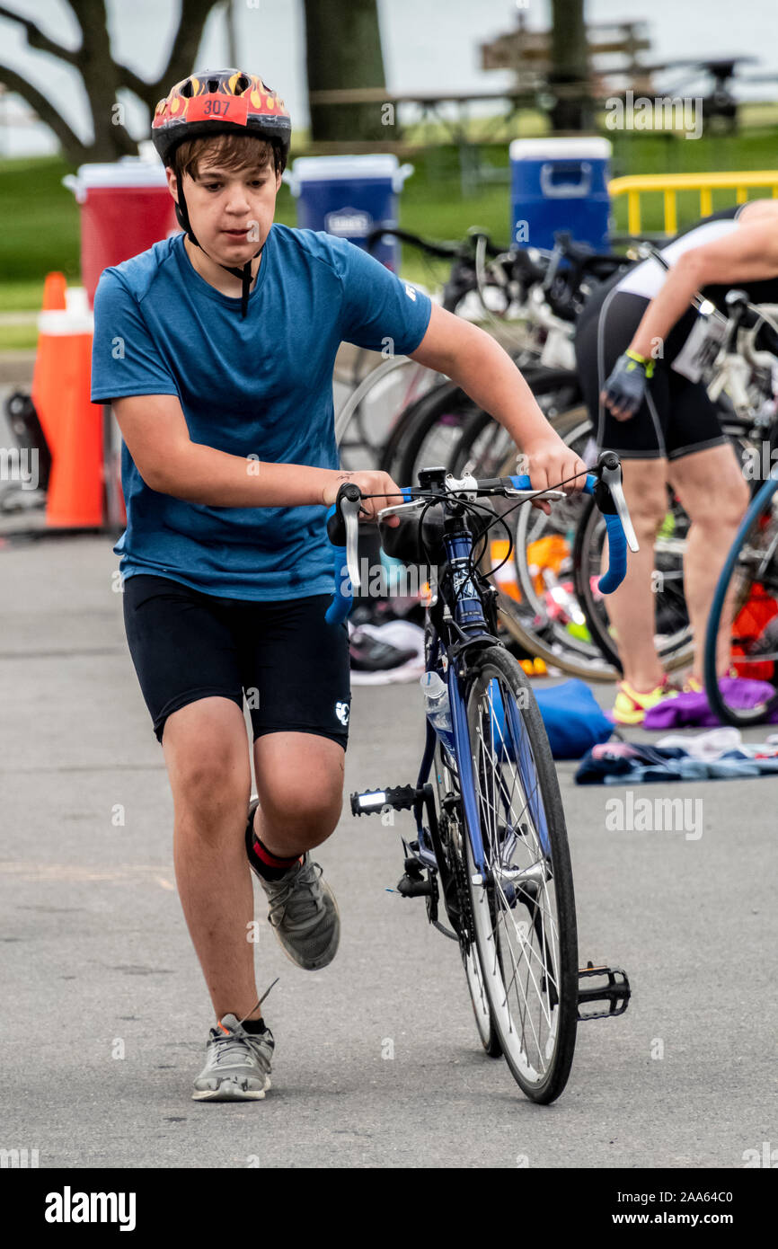 Cooperstown Triathlon 2019 Stock Photo - Alamy