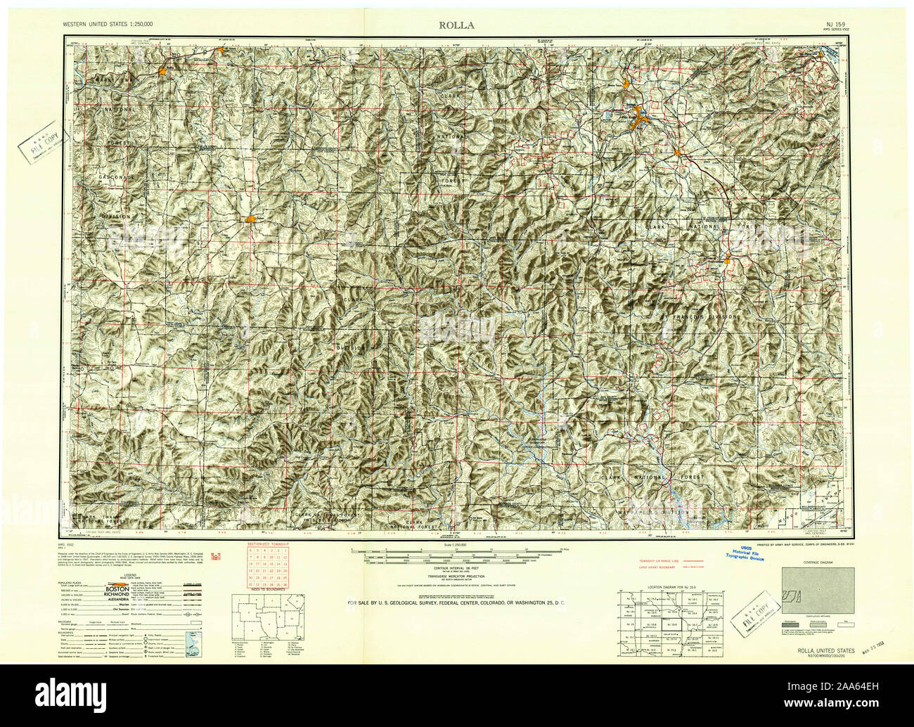 Map of rolla hi-res stock photography and images - Alamy
