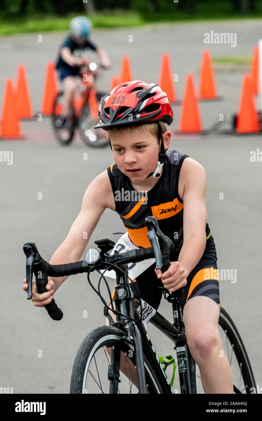 Cooperstown Triathlon 2019 Stock Photo - Alamy