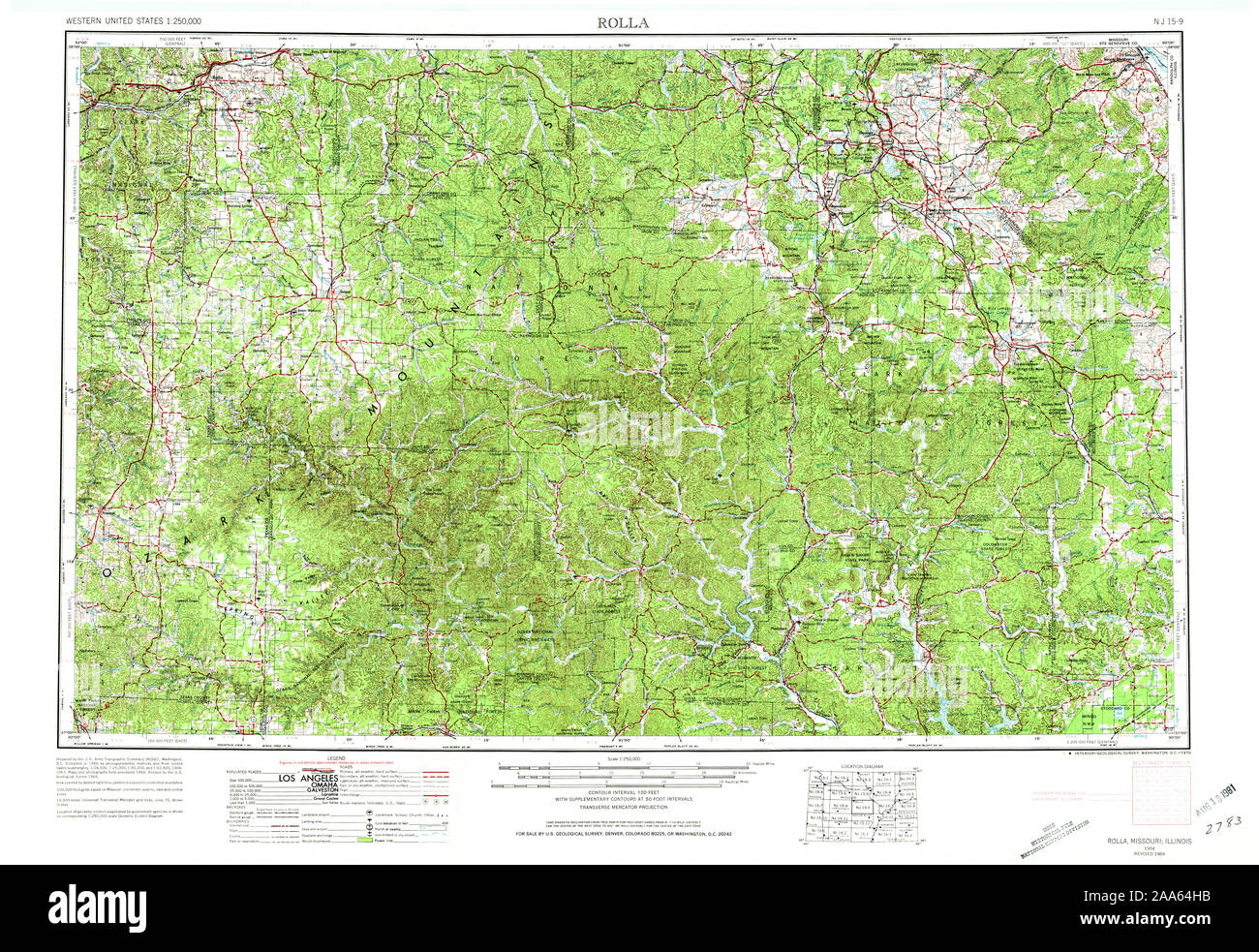 Map of rolla missouri hi-res stock photography and images - Alamy