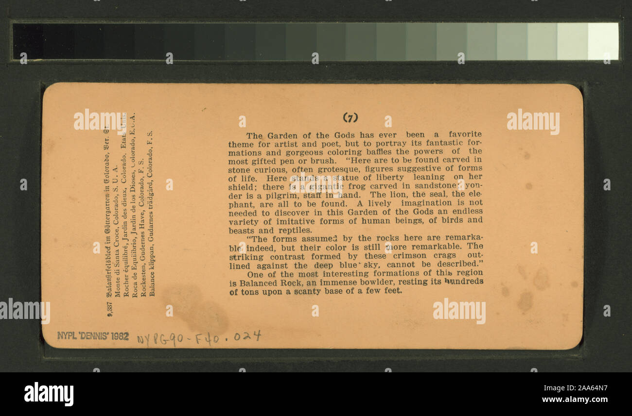 Balanced Rock, Garden of the Gods, Colo., U.S.A.; Balanced Rock, Garden ...