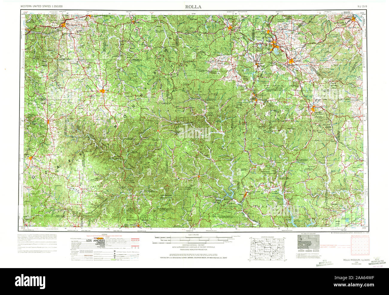 Map of rolla hi-res stock photography and images - Alamy