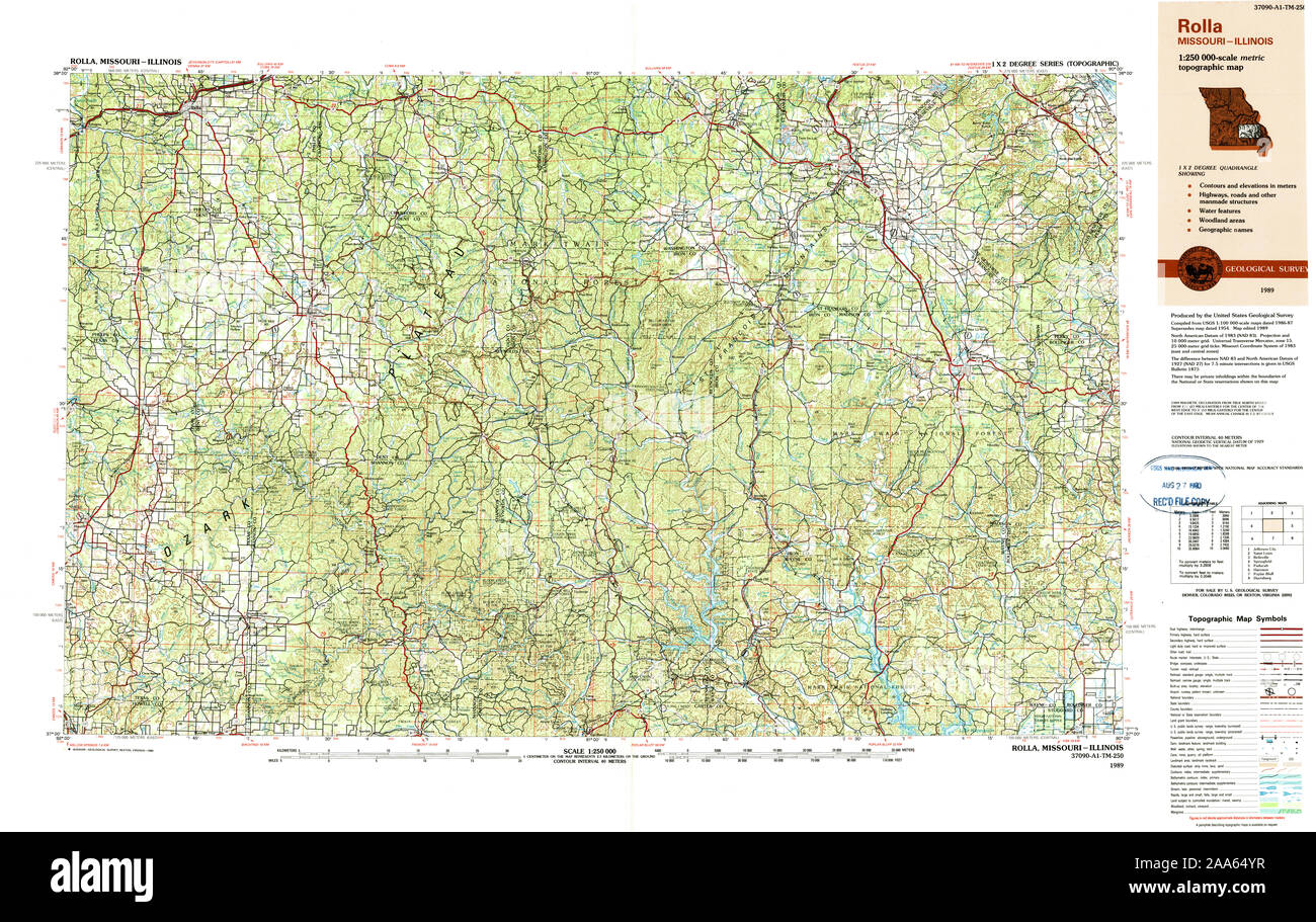 Map of rolla hi-res stock photography and images - Alamy