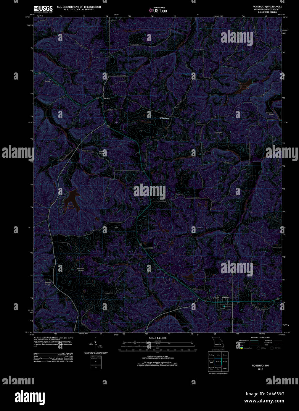 Map of rosebud hi-res stock photography and images - Alamy