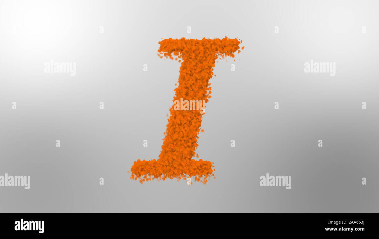 CLoud effect alphabets, letter I Stock Photo - Alamy