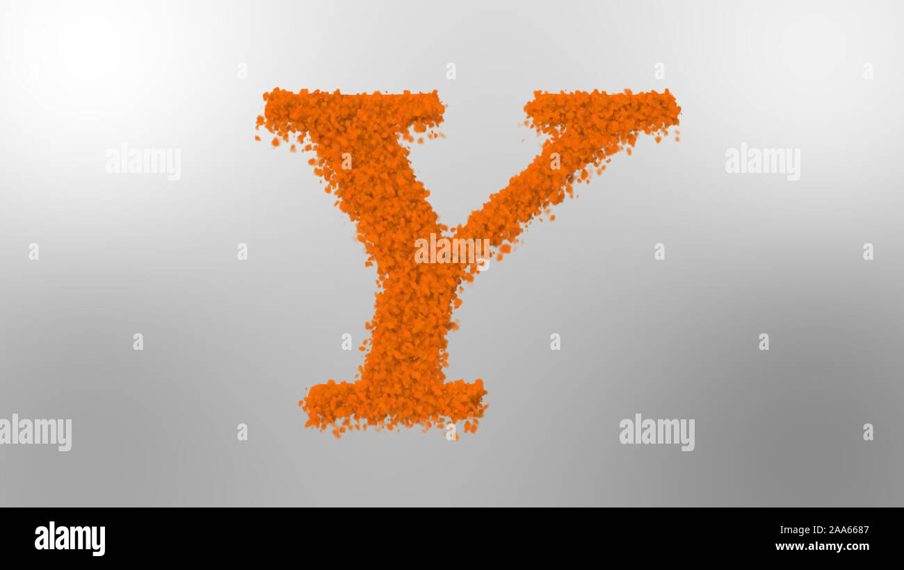 CLoud effect alphabets, letter Y Stock Photo - Alamy