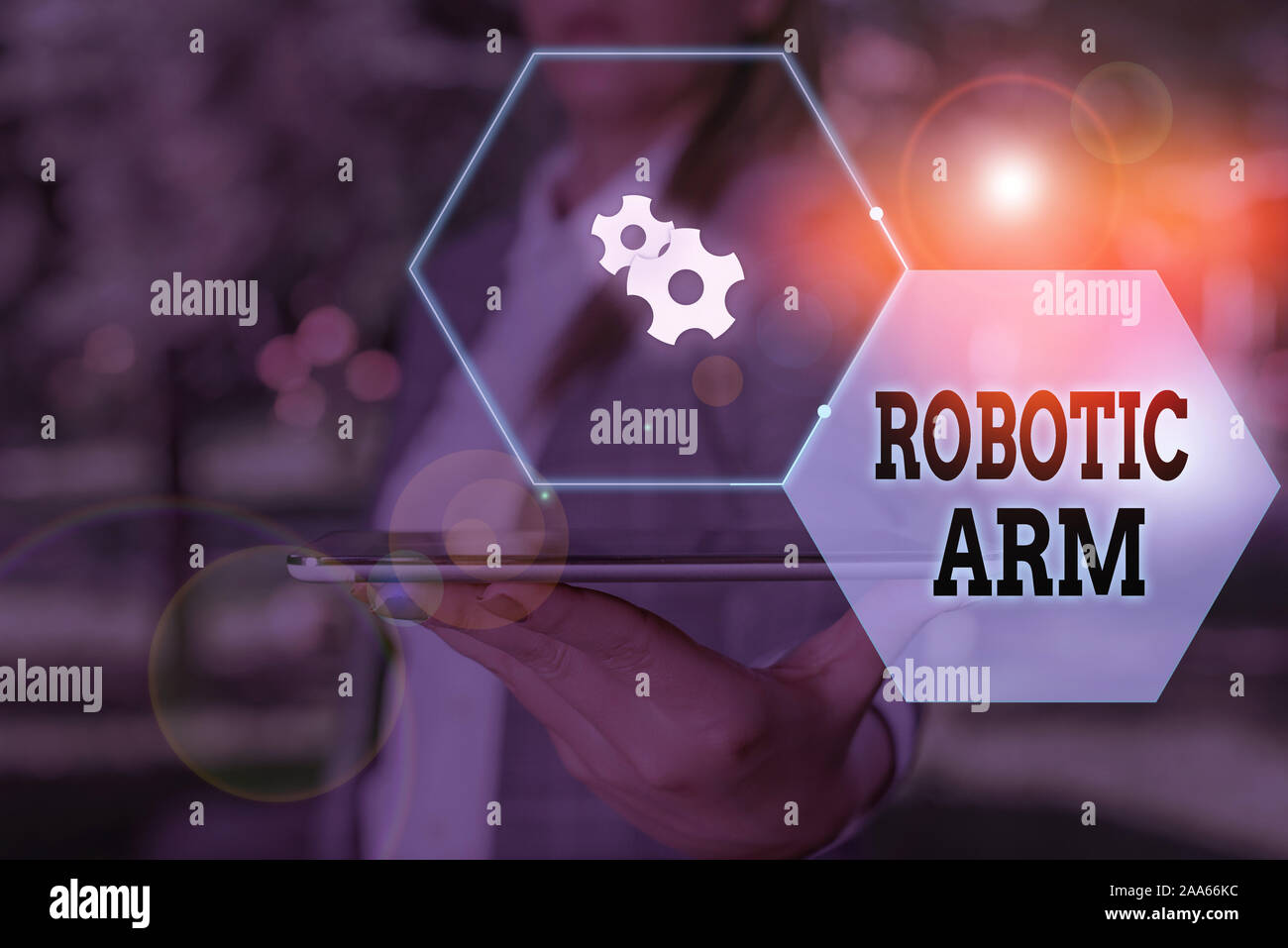 Handwriting text Robotic Arm. Conceptual photo programmable mechanical ...