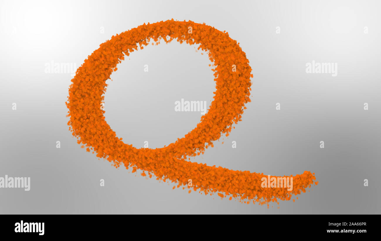 CLoud effect alphabets, letter Q Stock Photo - Alamy