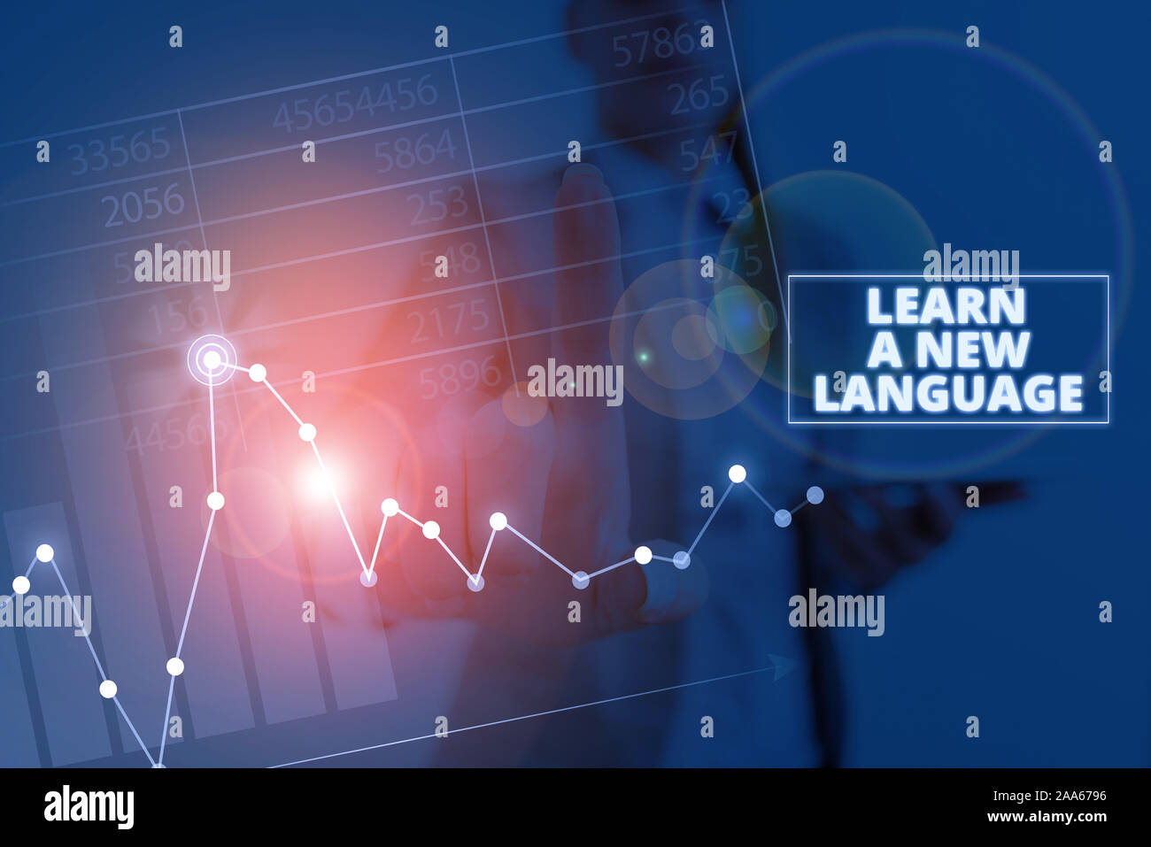 Writing note showing Learn A New Language. Business concept for Study ...