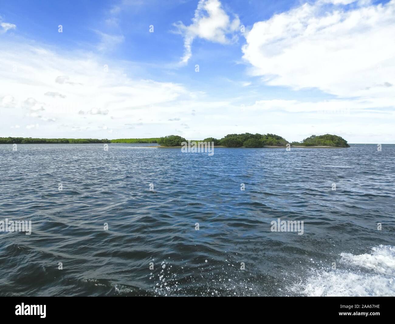 small islands in the ocean in Florida Keys Stock Photo - Alamy