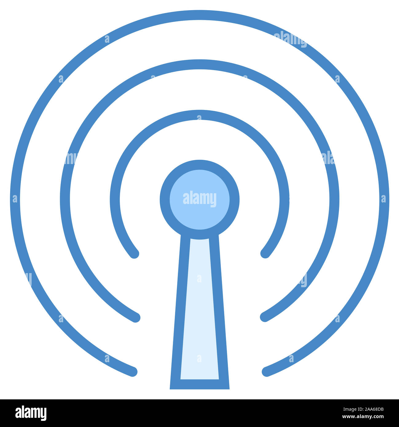 5G high speed signal antena connection network illustration blue Stock ...