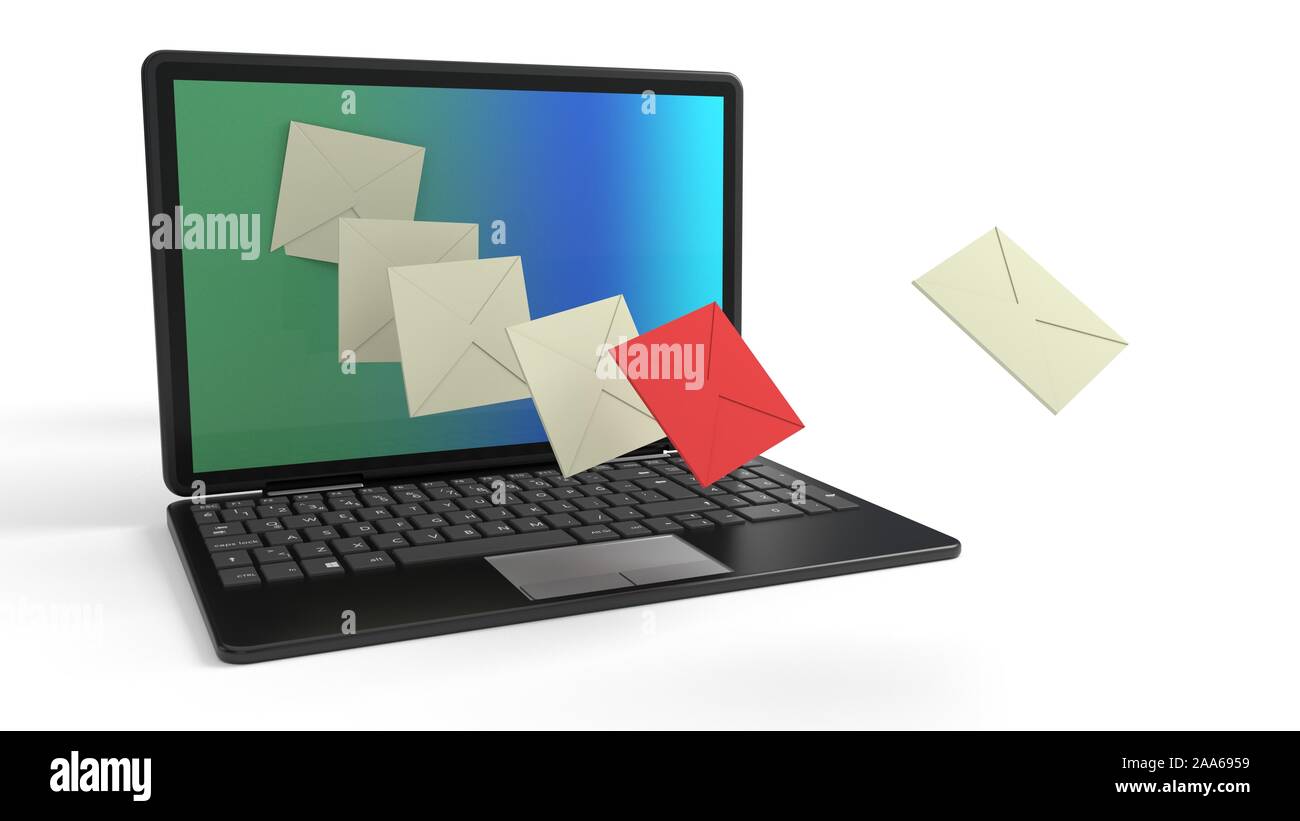 Important letters Internet concept, 3d render Stock Photo - Alamy