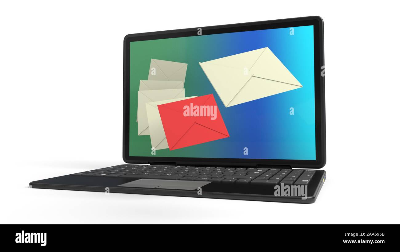 Important letters Internet concept, 3d render Stock Photo - Alamy