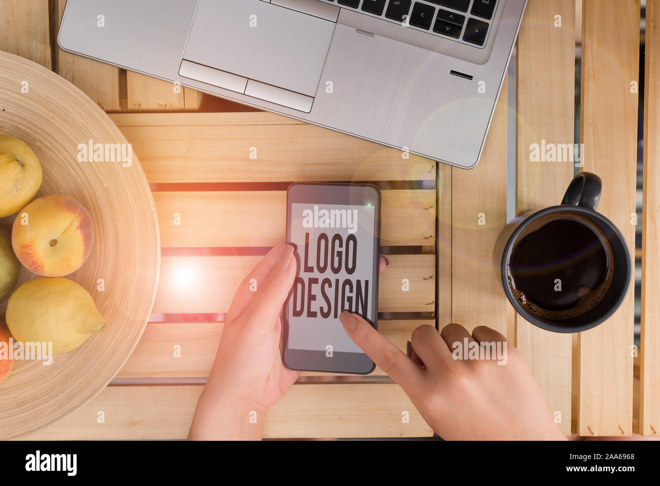 Handwriting text writing Logo Design. Conceptual photo a graphic ...