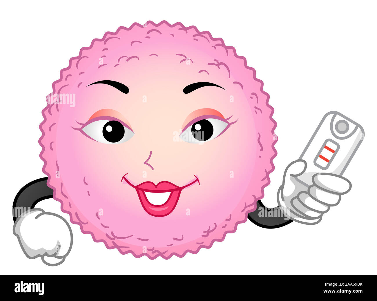 Illustration of a Happy Egg Cell Mascot Holding a Positive Pregnancy ...