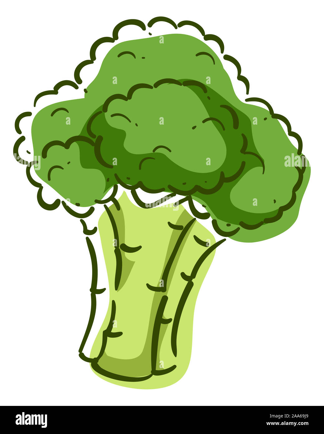 Cartoon food vegetable broccoli hi-res stock photography and images - Alamy