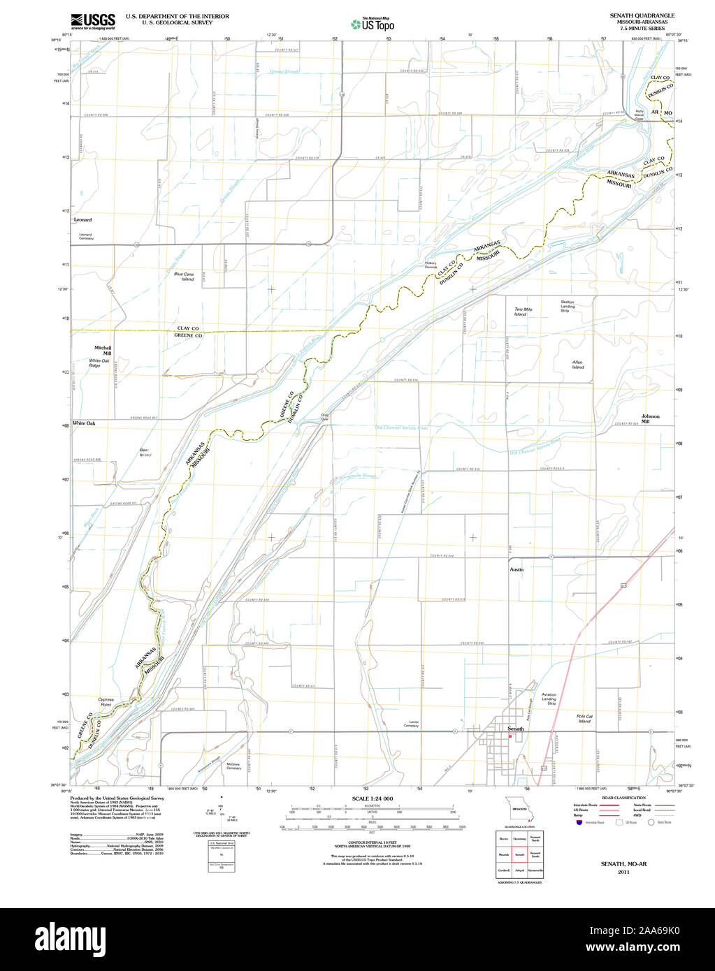 Senath map hi-res stock photography and images - Alamy