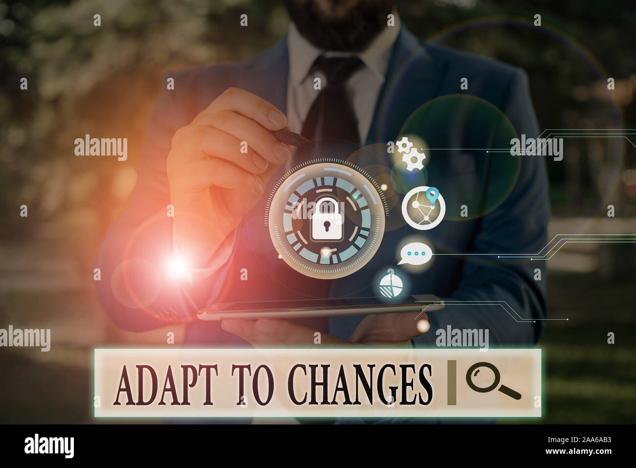 Handwriting text Adapt To Changes. Conceptual photo Embrace new opportunities Growth Adaptation ...