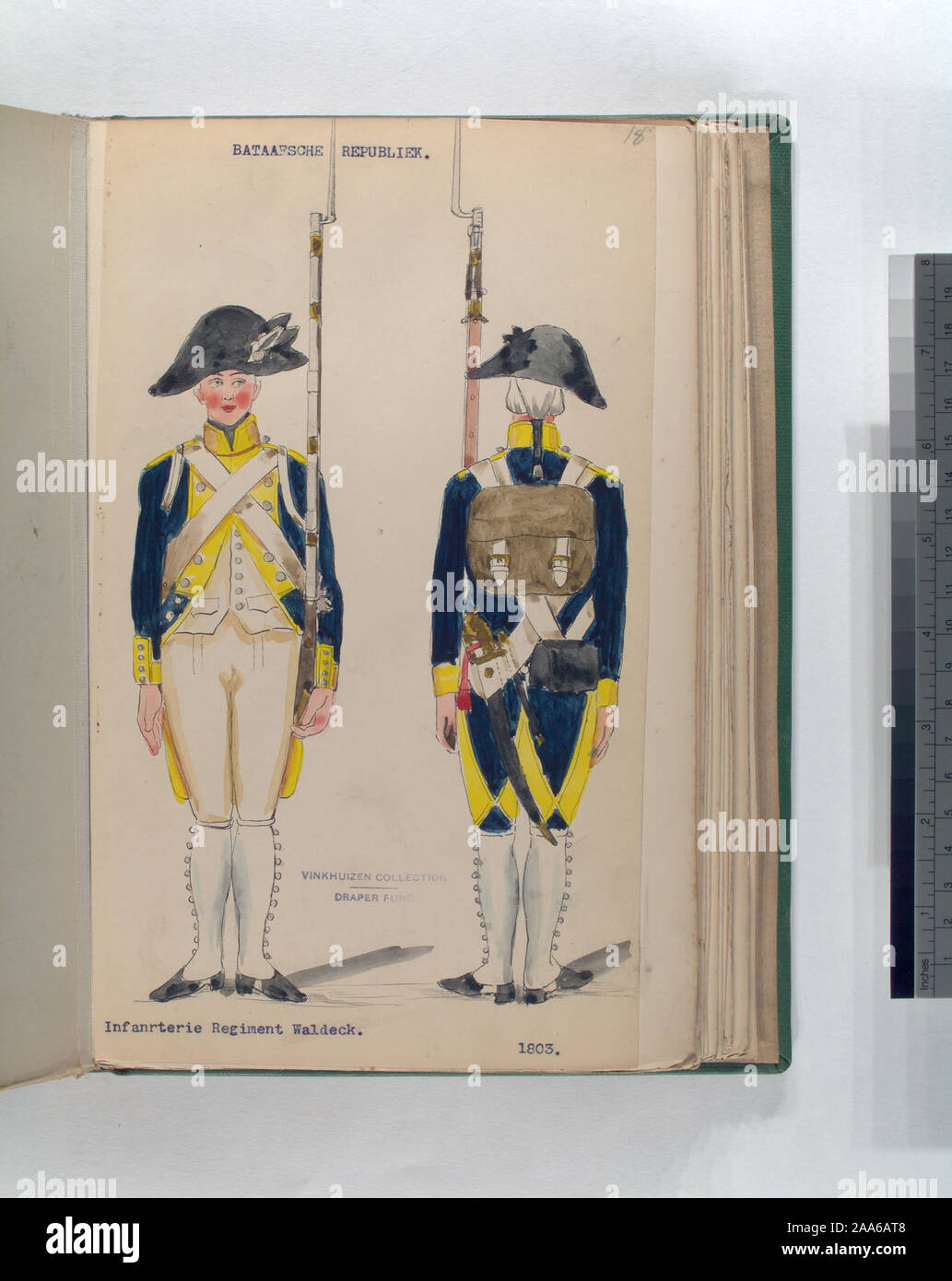 Draper Fund; Bataafsche Republiek. Infanterie Regiment Waldeck Stock ...