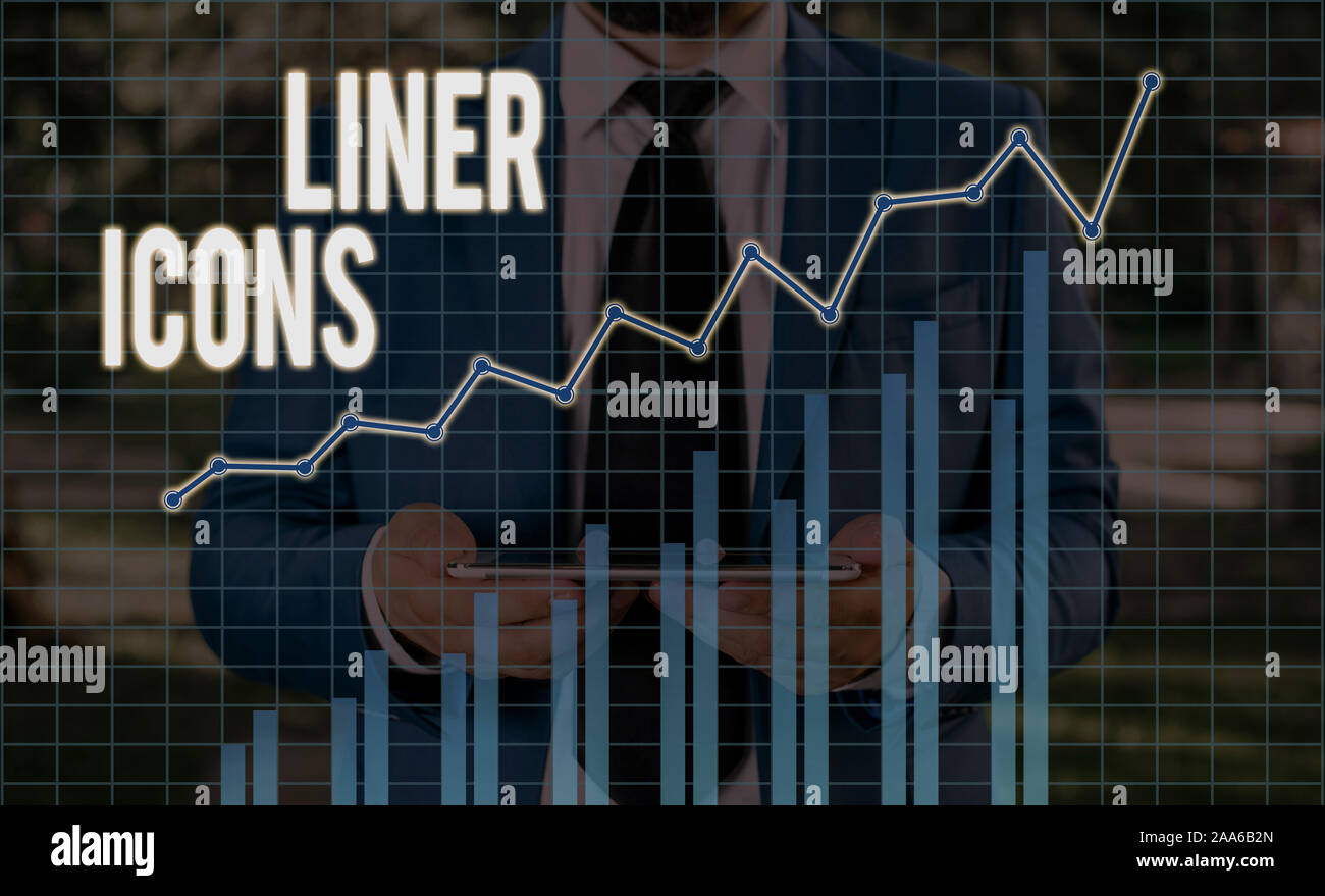 Handwriting text Liner Icons. Conceptual photo use to improve visual ... Handwriting text Liner Icons. Conceptual photo use to improve visual ...