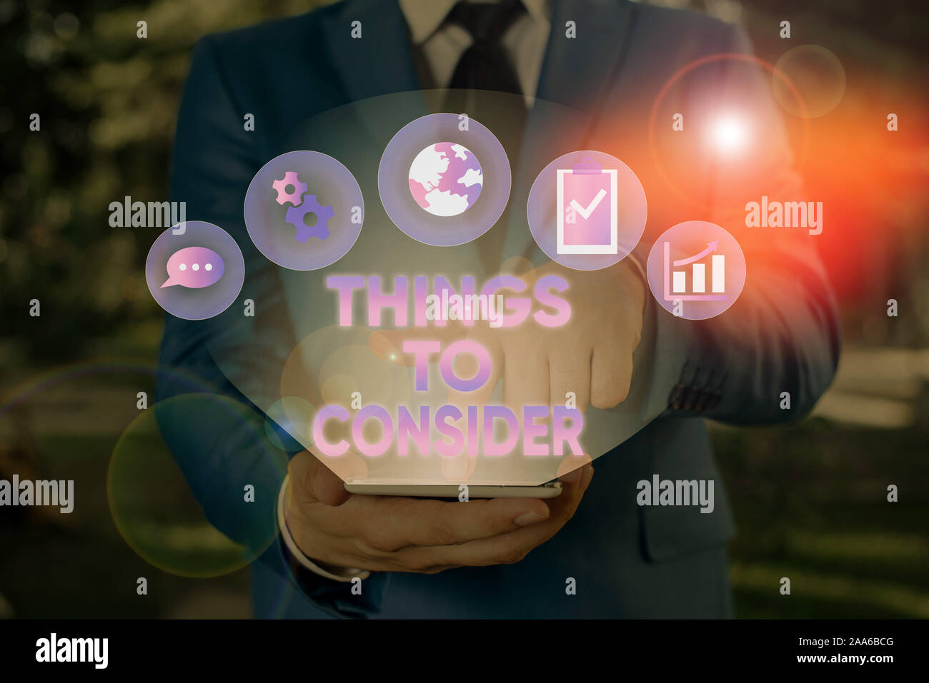 Conceptual hand writing showing Things To Consider. Concept meaning ...