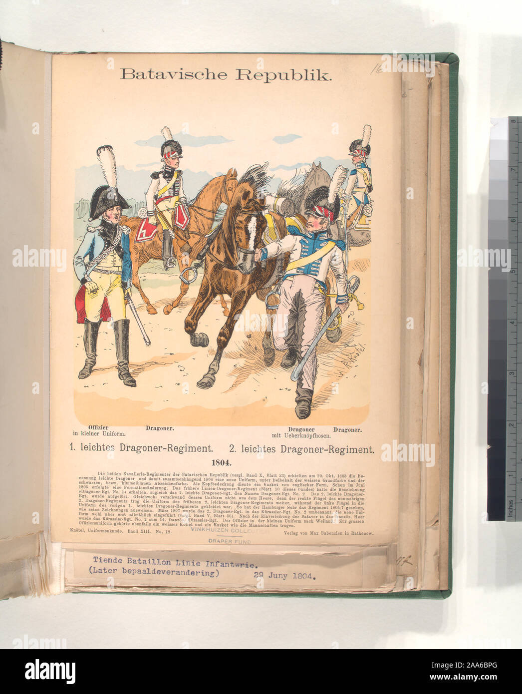 Draper Fund; Batavische Republik. 1. Leichtes Dragoner -Regiment ...