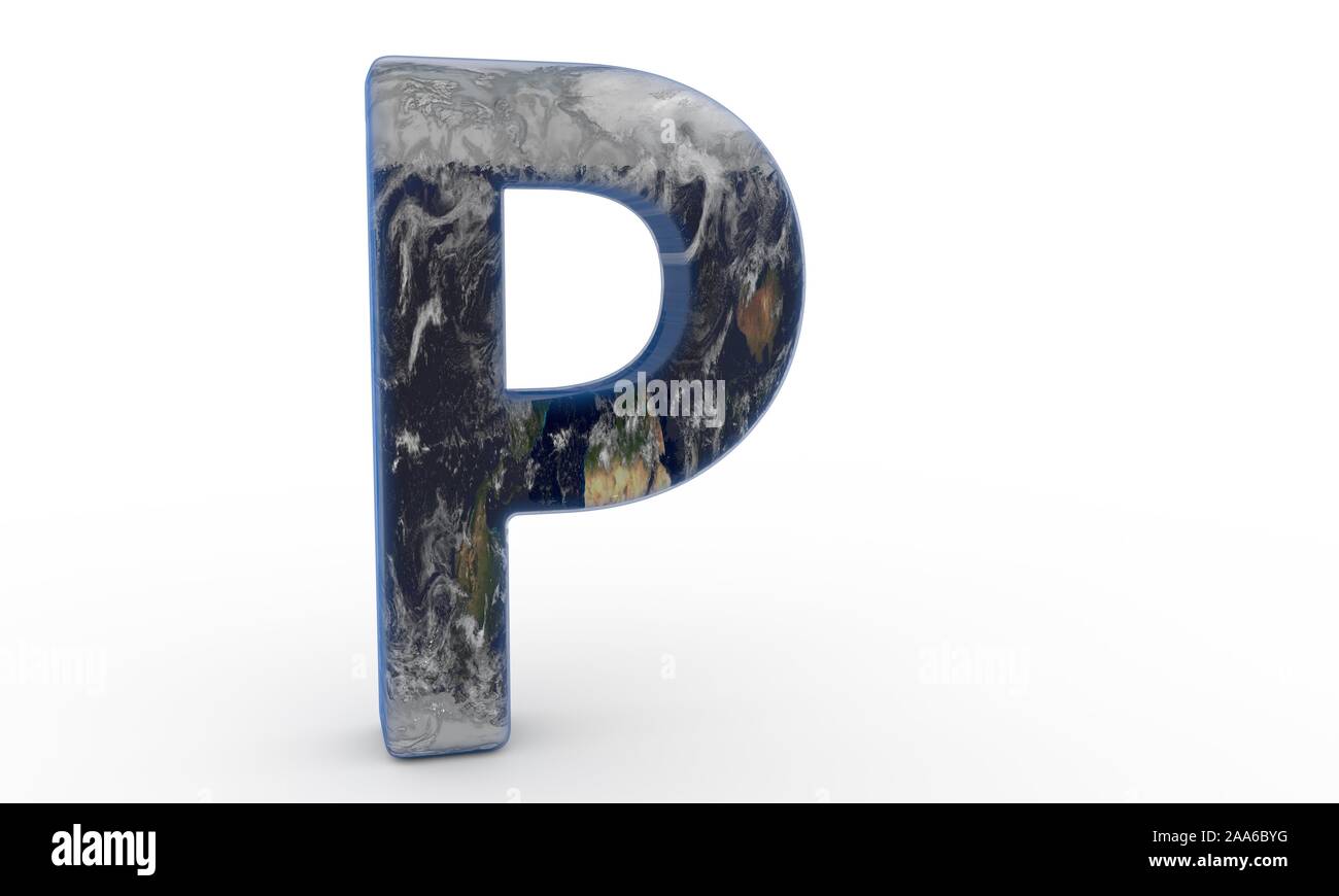 World plated letter P background paper, 3d render Stock Photo - Alamy