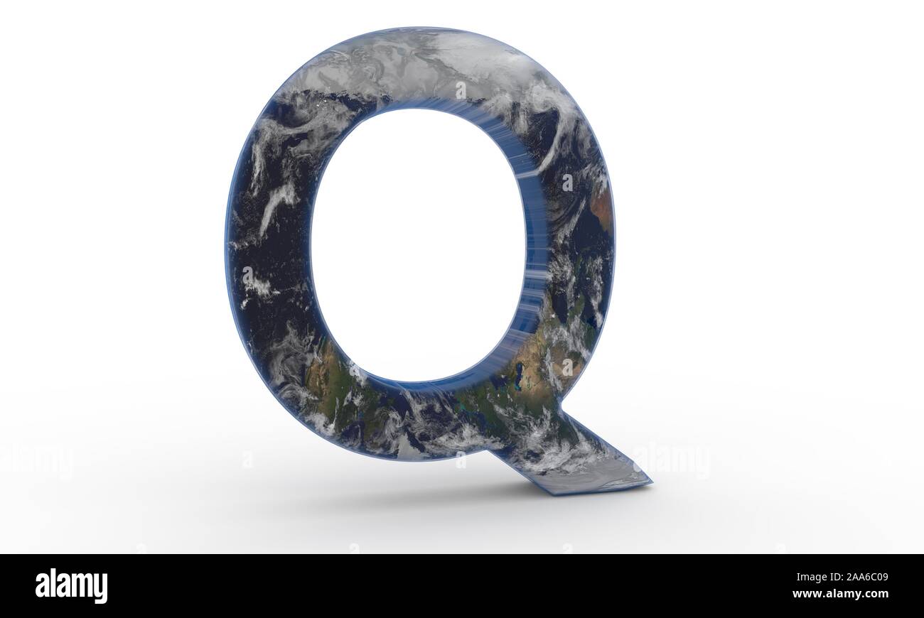 World plated letter Q background paper, 3d render Stock Photo - Alamy