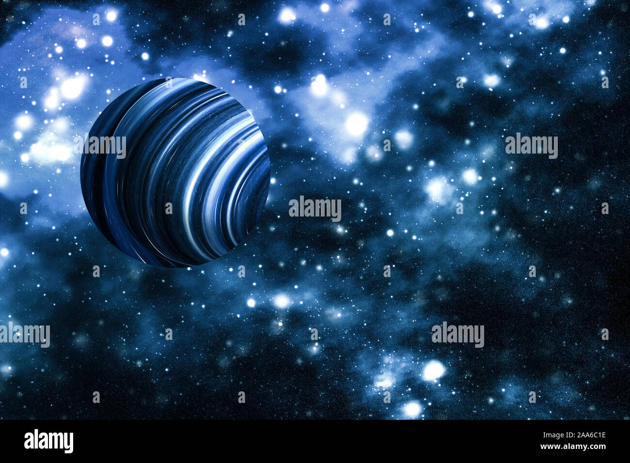Discovery in astronomy, cosmic abstract and future technology concept ...