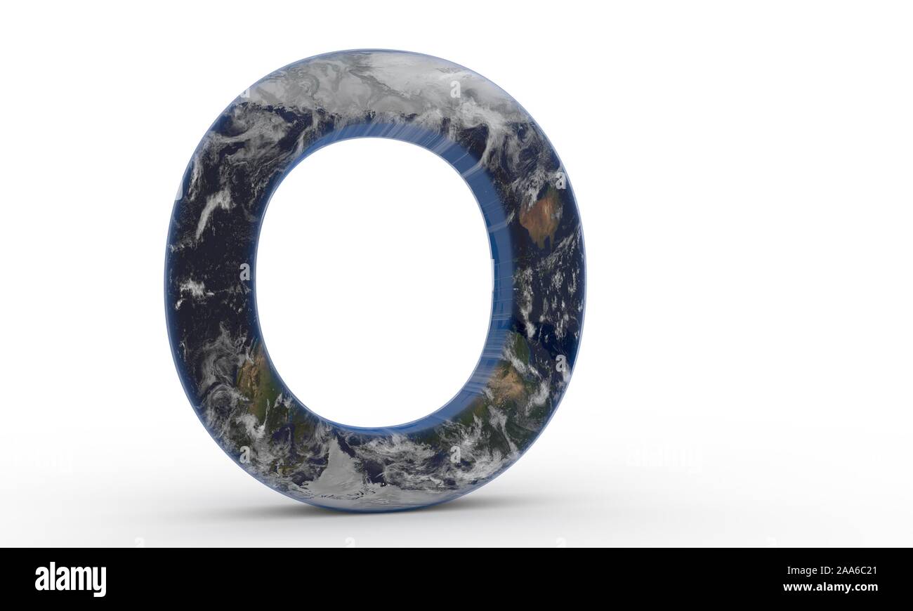 World plated letter O background paper, 3d render Stock Photo - Alamy