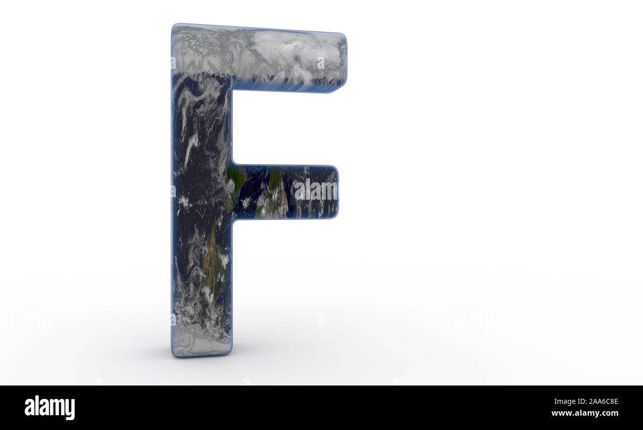 World plated letter F background paper, 3d render Stock Photo - Alamy