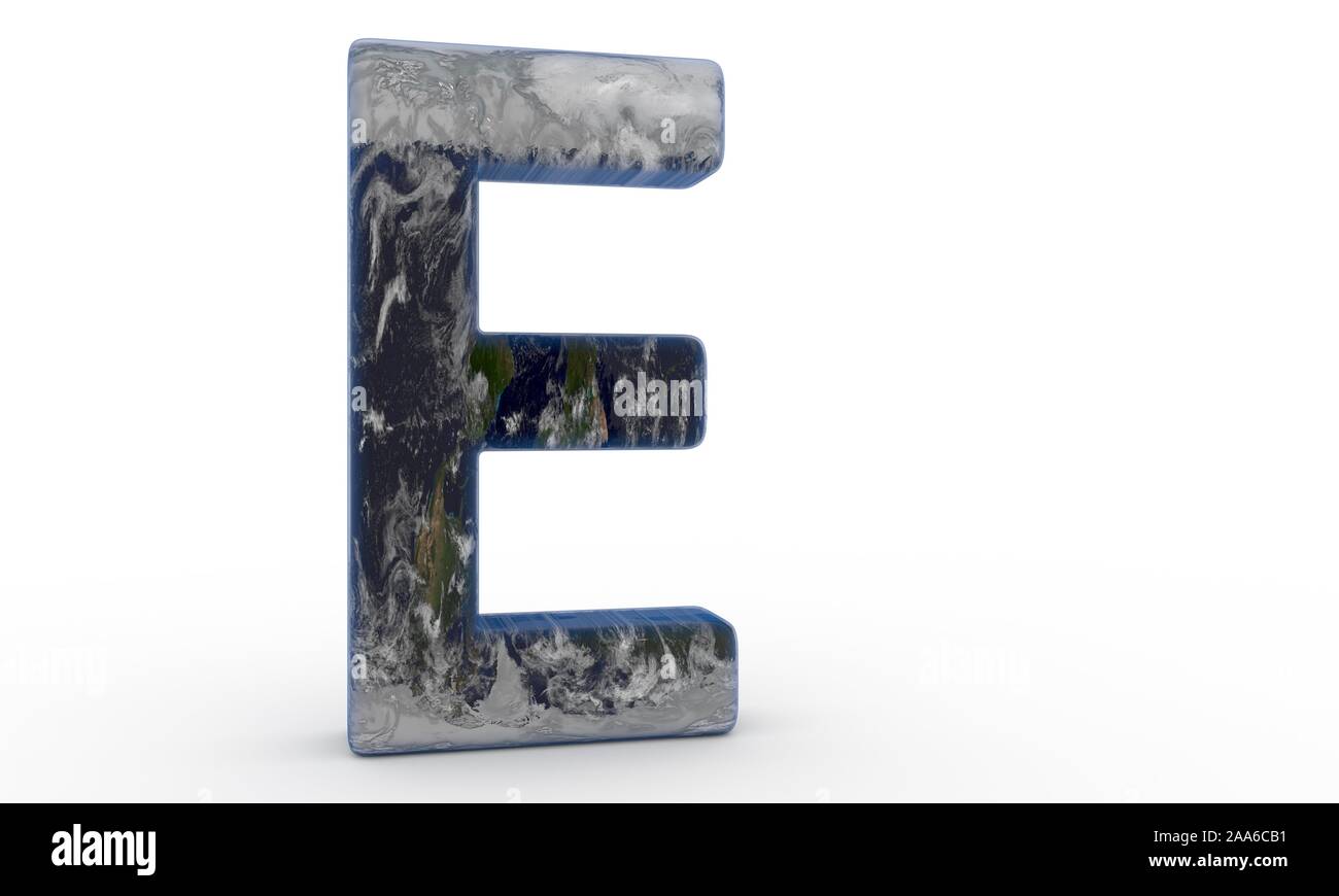 World plated letter E background paper, 3d render Stock Photo - Alamy