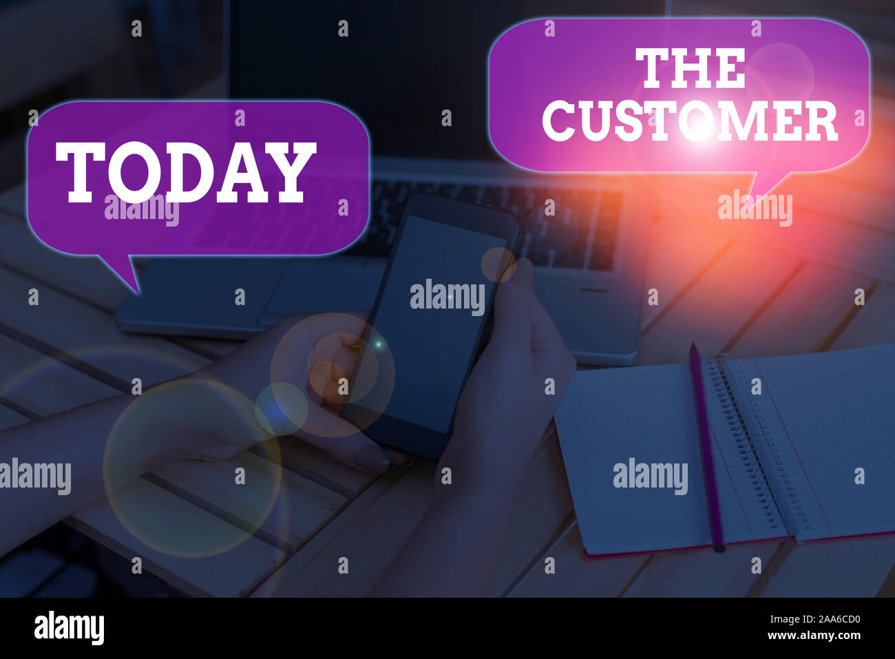 Writing Note Showing The Customer Business Concept For Demonstrating