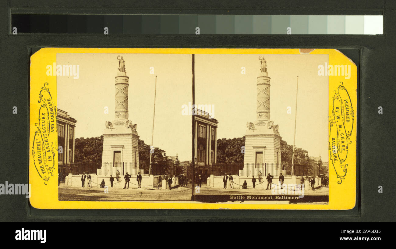 Battle Monument, Baltimore.; Battle Monument, Baltimore Stock Photo - Alamy