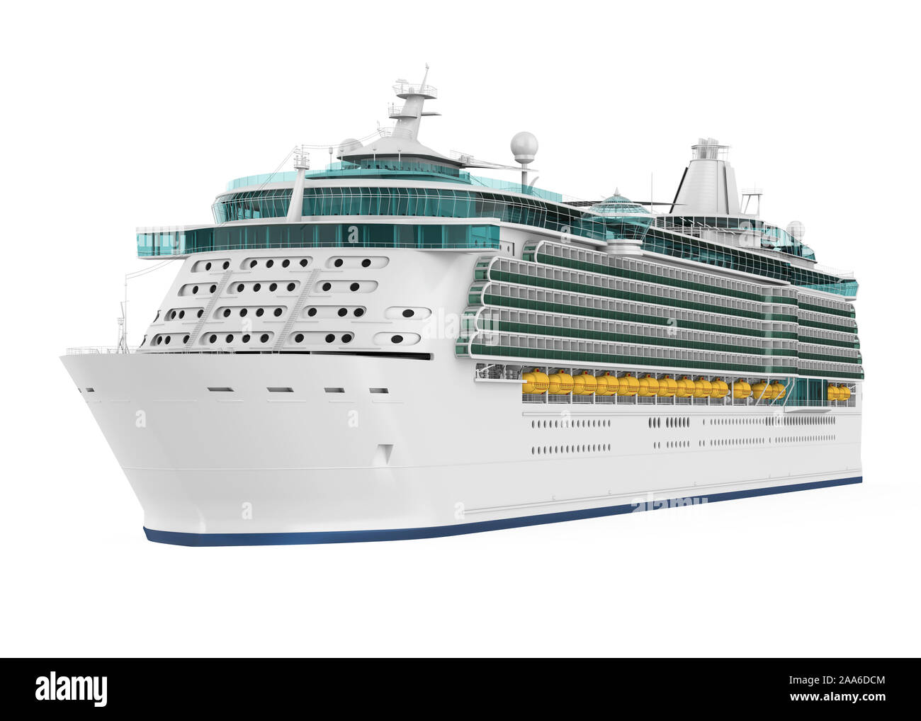 Cruise Ship Isolated Stock Photo - Alamy