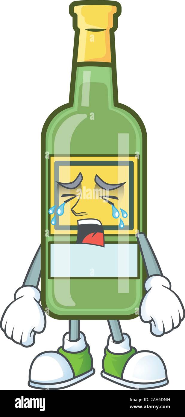 Character a crying in the whiskey cartoon Stock Vector Image & Art - Alamy