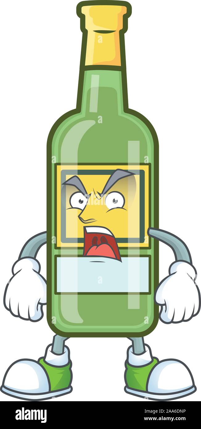 Character a angry in the whiskey cartoon Stock Vector Image & Art - Alamy