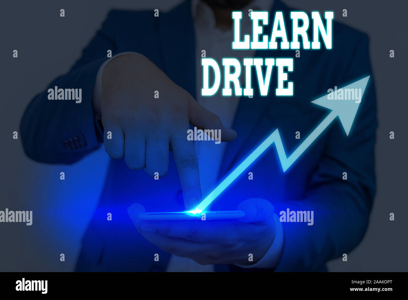 Conceptual hand writing showing Learn Drive. Concept meaning to gain ...