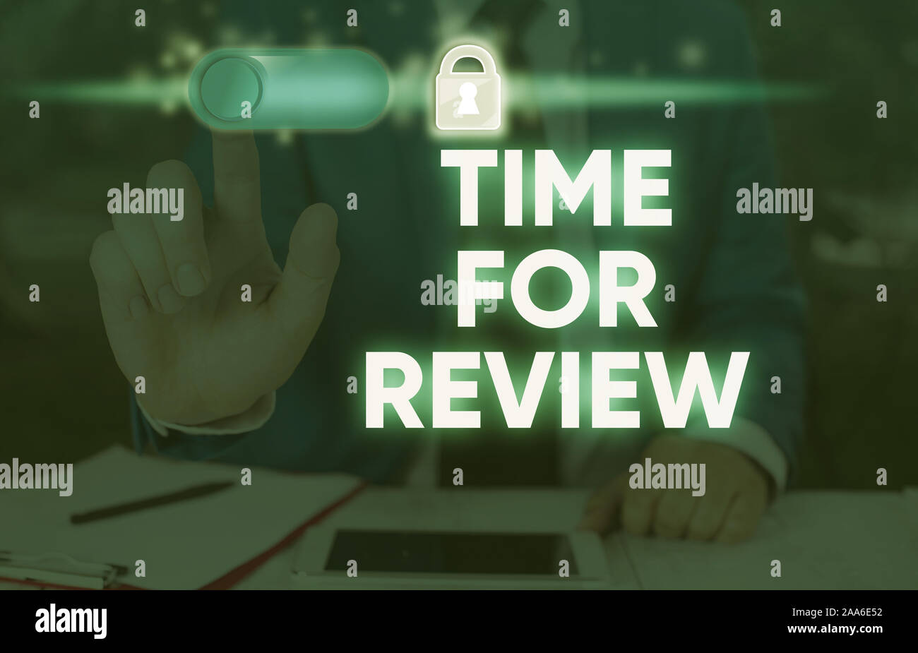 Writing note showing Time For Review. Business concept for Evaluation ...