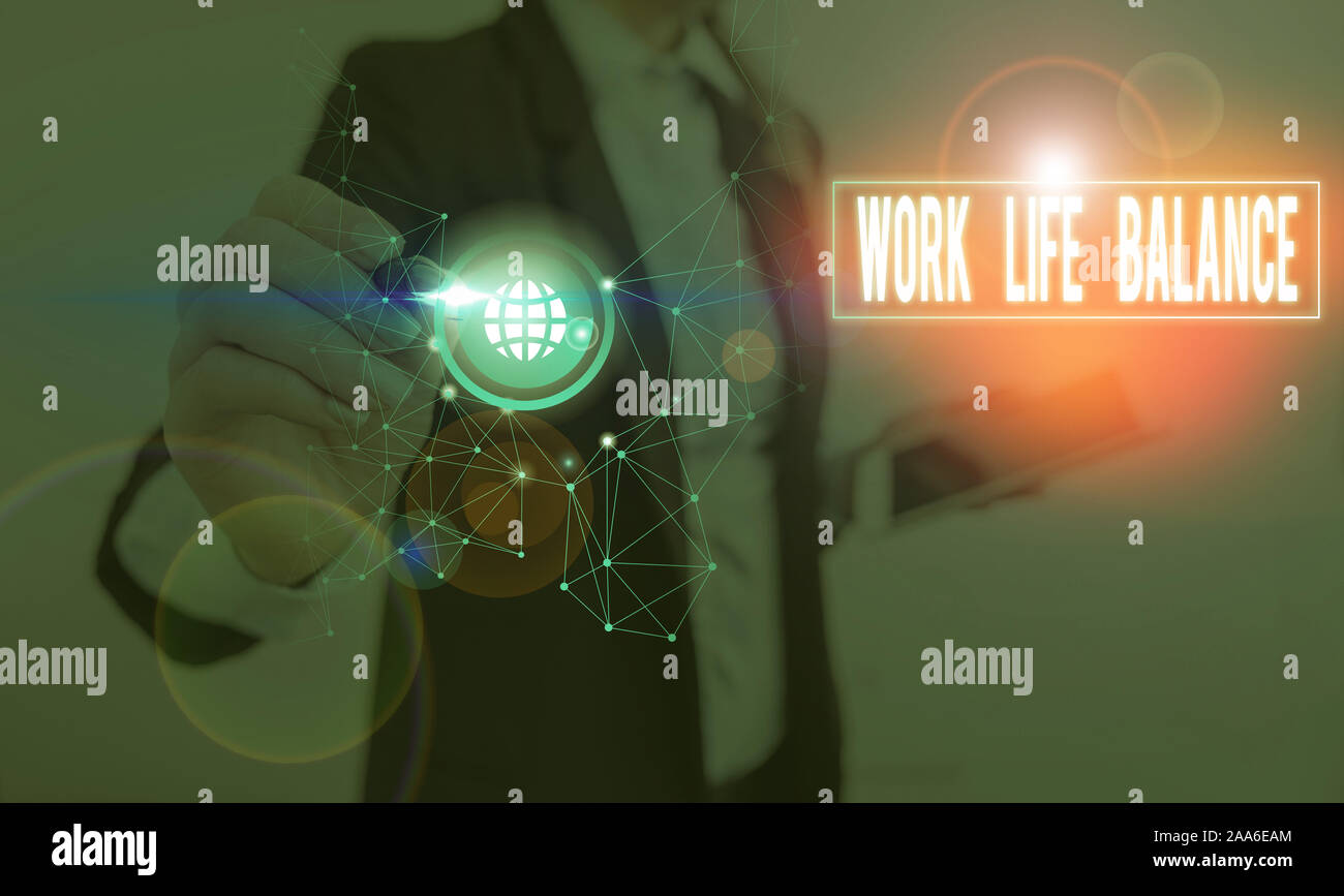 Handwriting text writing Work Life Balance. Conceptual photo Division ...
