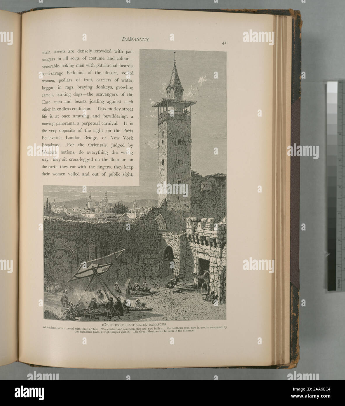 Colonel Wilson, ed.; Bâb Shurky (East Gate), Damascus, an ancient Roman ...