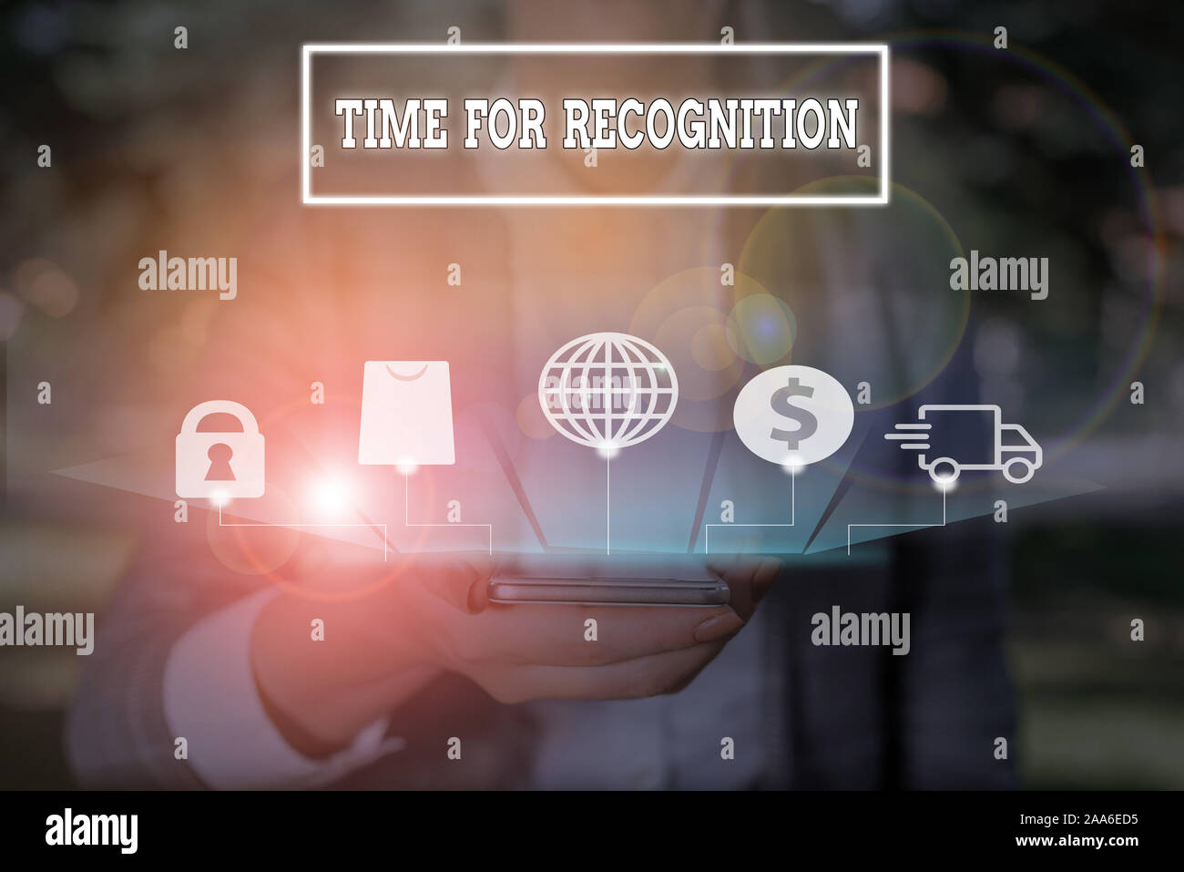 Handwriting text writing Time For Recognition. Conceptual photo Acknowledgement Interval between ...