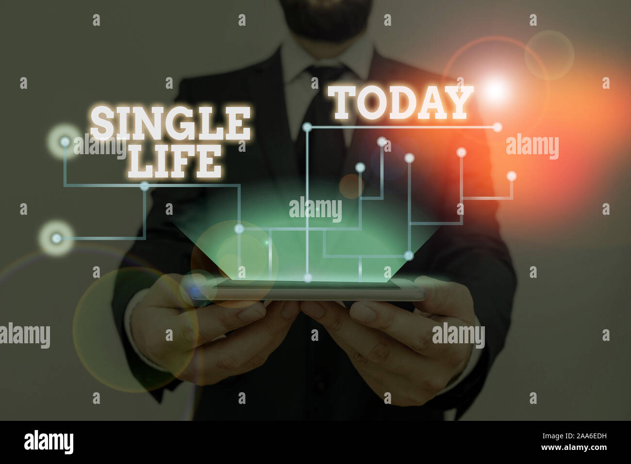 Conceptual hand writing showing Single Life. Concept meaning not vowed ...