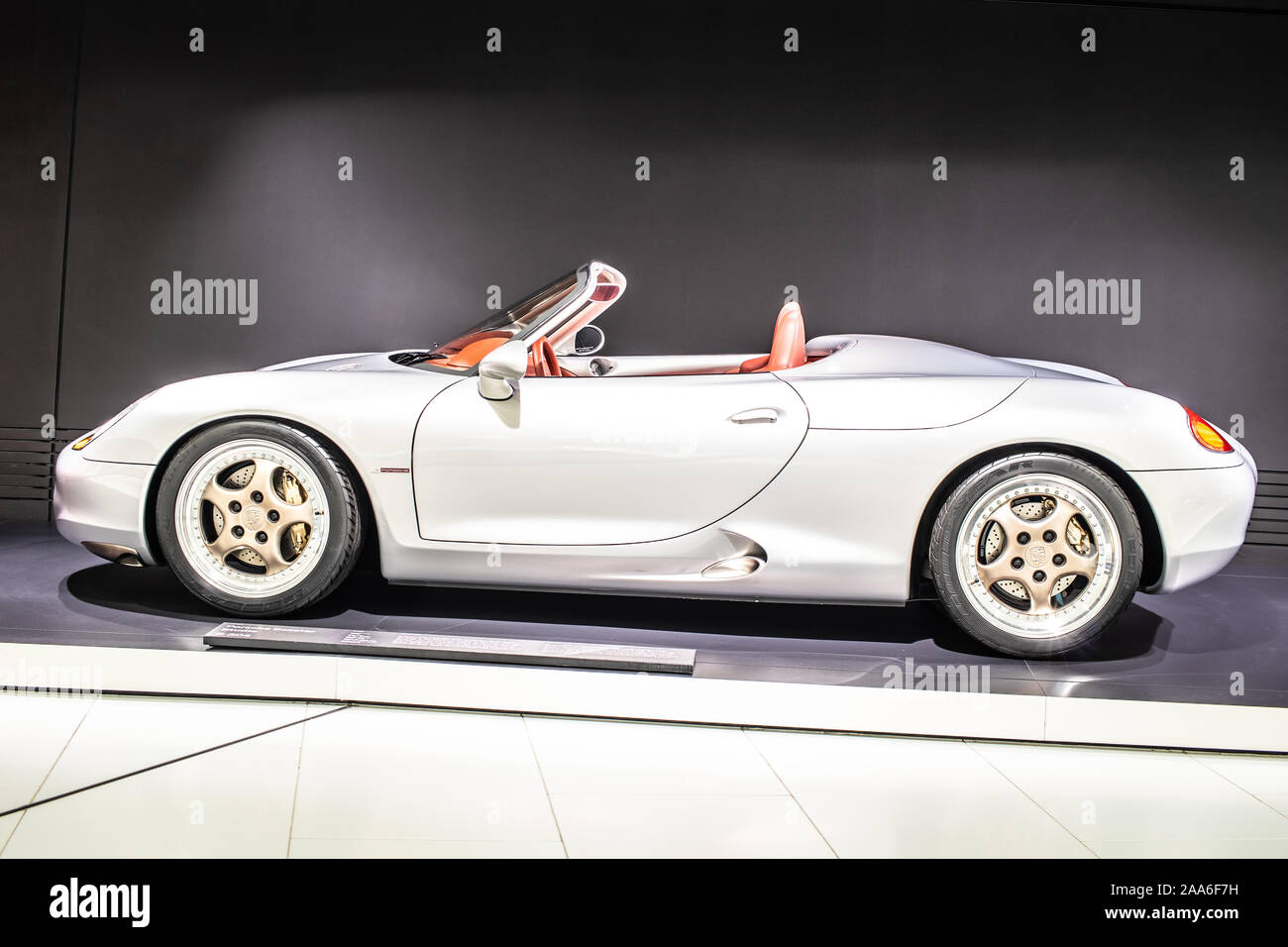 Stuttgart, Germany, Sep 2019 Porsche Boxster concept 1993 at Stuttgart ...