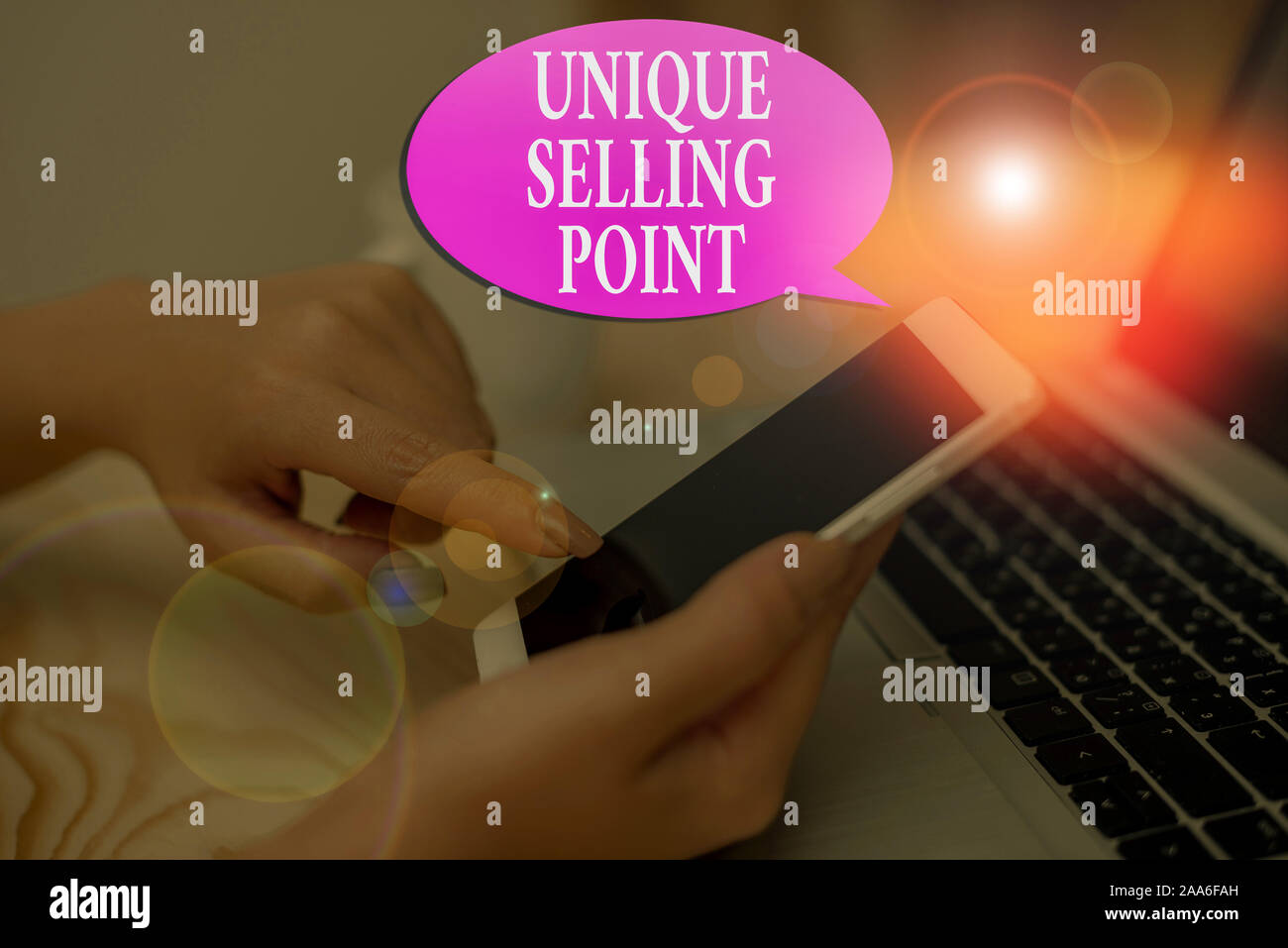 Conceptual hand writing showing Unique Selling Point. Concept meaning ...