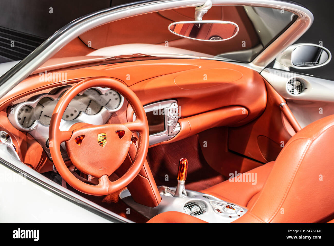 Stuttgart, Germany, Sep 2019 Porsche Boxster concept 1993 at Stuttgart ...