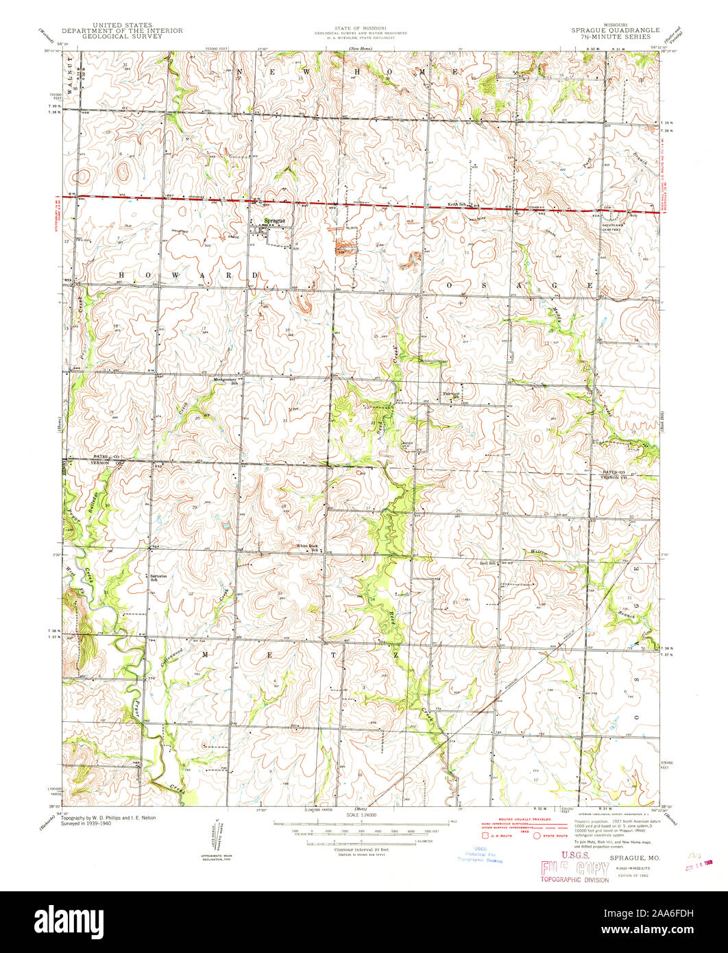 Sprague map hi-res stock photography and images - Alamy