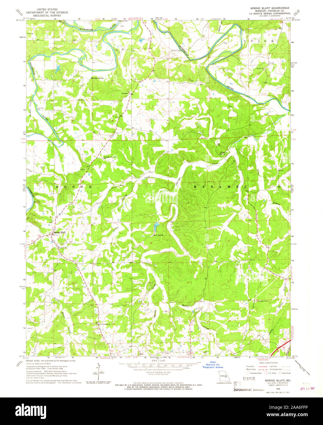 Map of bluff missouri hi-res stock photography and images - Alamy