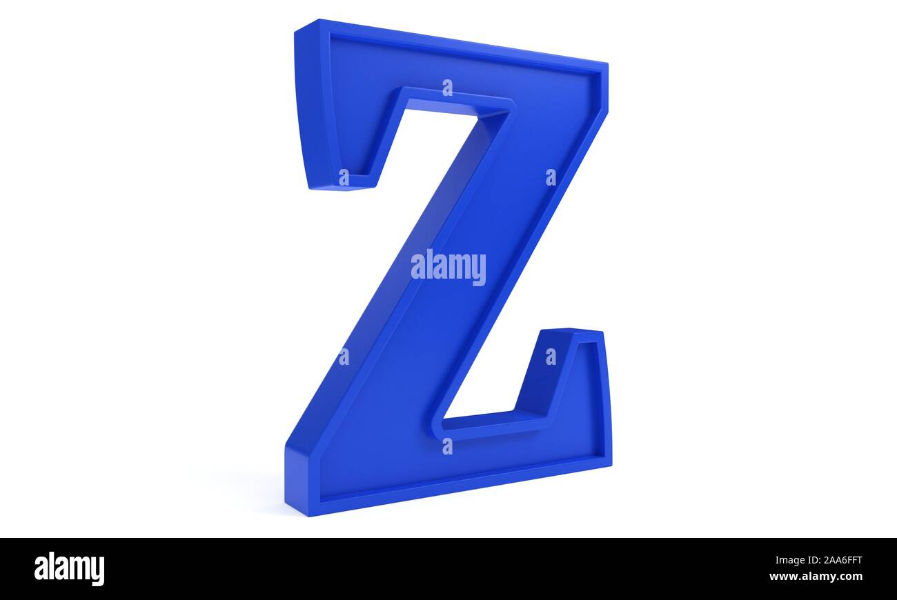 Blue letter z hi-res stock photography and images - Alamy