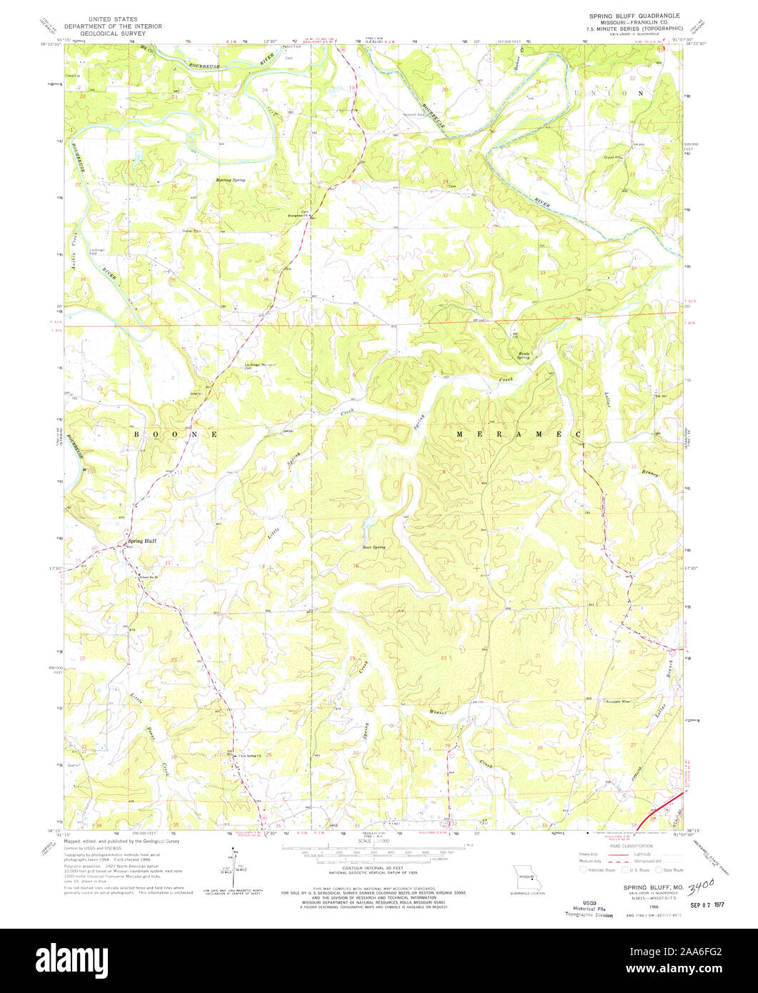 Map of bluff missouri hi-res stock photography and images - Alamy